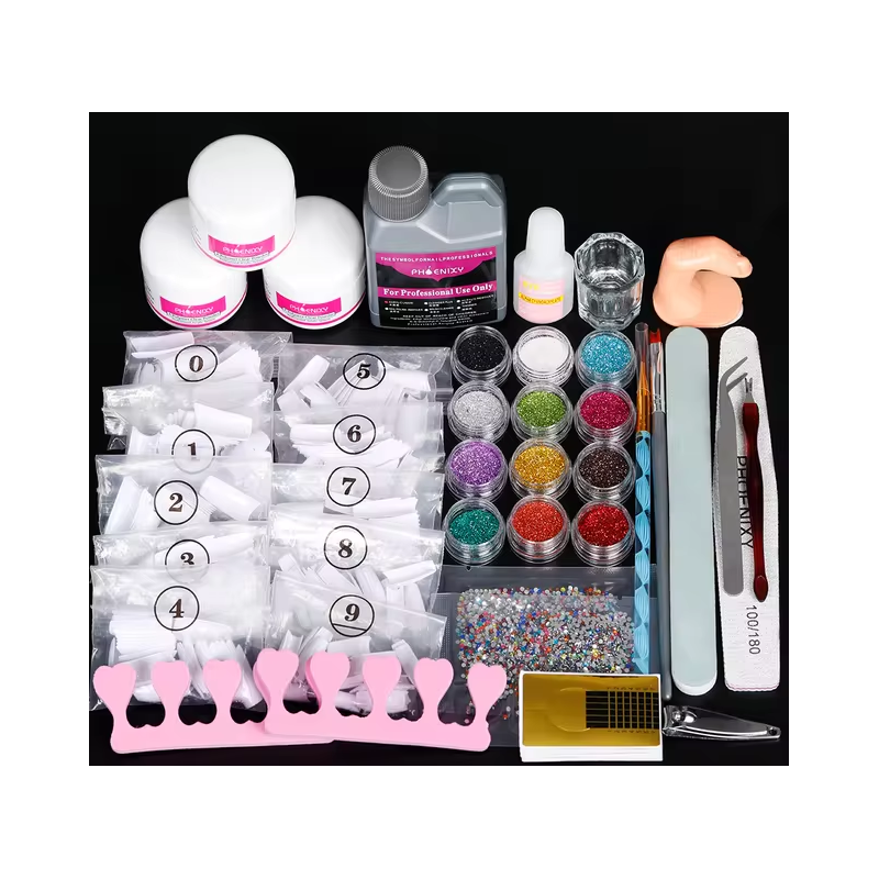 Set profesional de uñas acrílicas 45 unidades